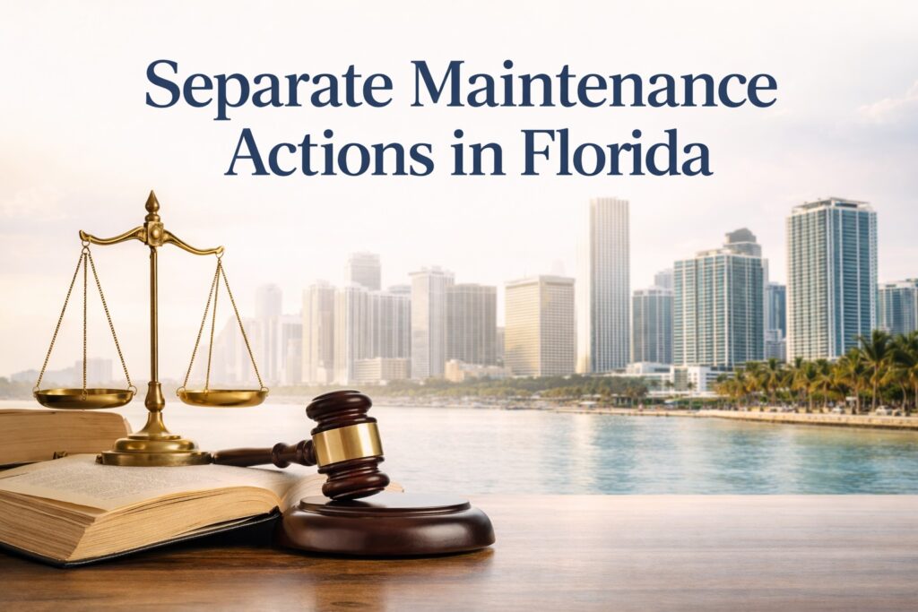 What is a Separate Maintenance Action under Florida law?